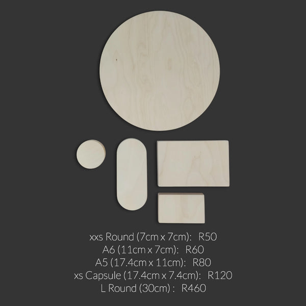 Birchwood Panels for Painting – round&round
